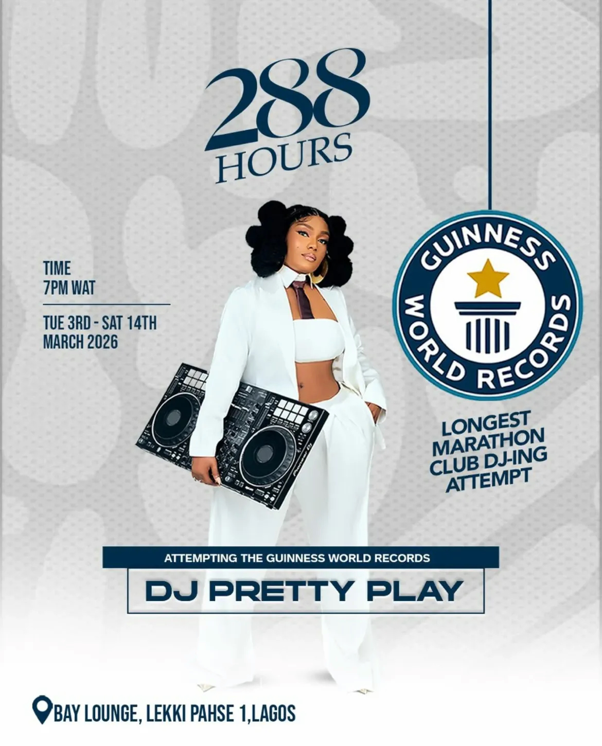 DJ Pretty Play Announces Guinness World Record Attempt: 288-Hour ...